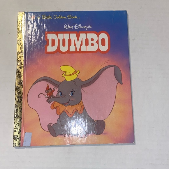Disney | Other | Vintage 998 Walt Disneys Dumbo Little Golden Book ...